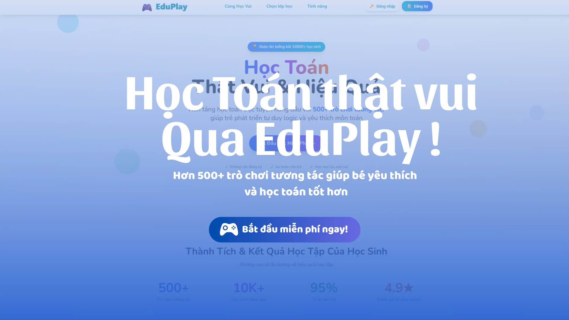 Toán học lớp 3 | EduPlay - Học toán qua tương tác trò chơi